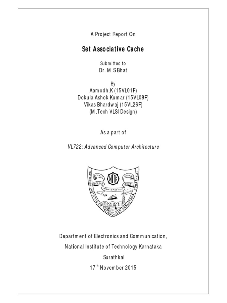 ACA Project Report Final | PDF | Cpu Cache | Array Data Structure