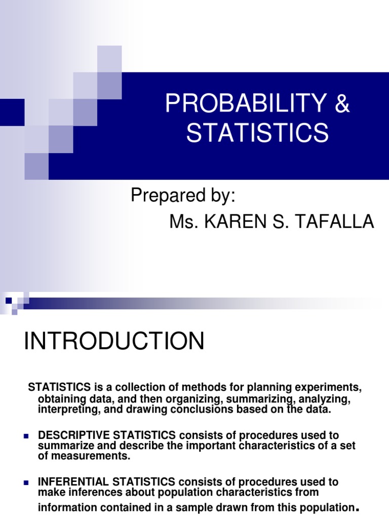 Probability and Statistics Review PT 1 | PDF | Histogram | Mode ...