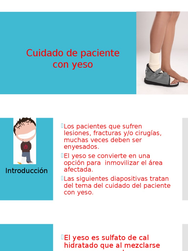 Cuidados del Paciente con Yeso | PDF | Yeso | Medicina