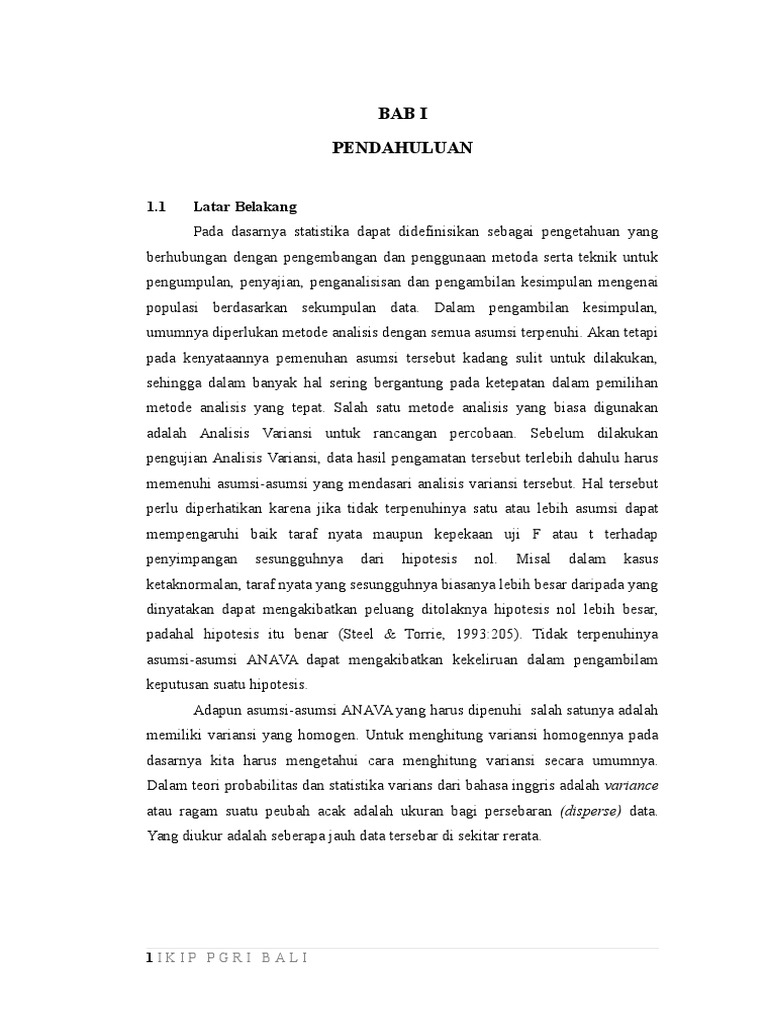 Pengertian dan Rumus Variansi Statistika | PDF