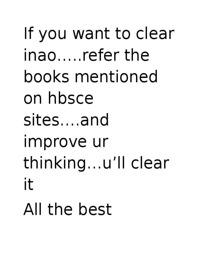 Tips to Clear Inao Exam Successfully | PDF