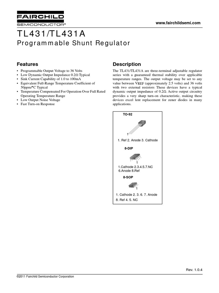 TL431 Datasheet | PDF