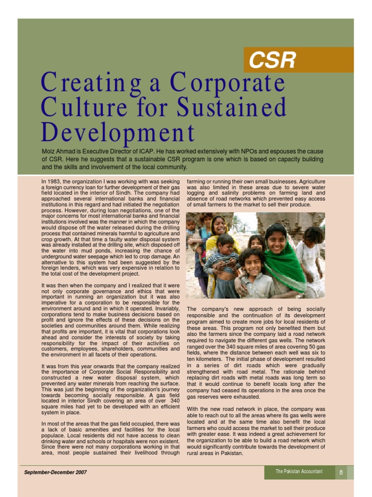 CSR Initiatives in Pakistan's Gas Industry | PDF