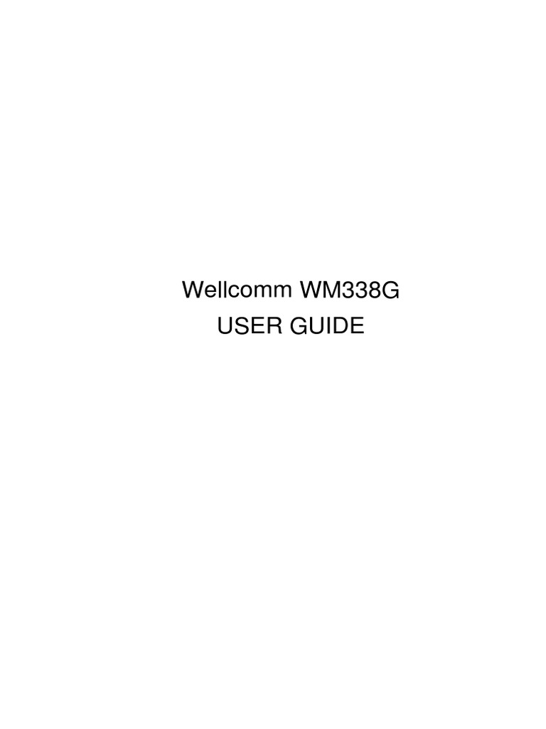 Wellcomm User Guide | PDF | Wi Fi | Wireless Lan