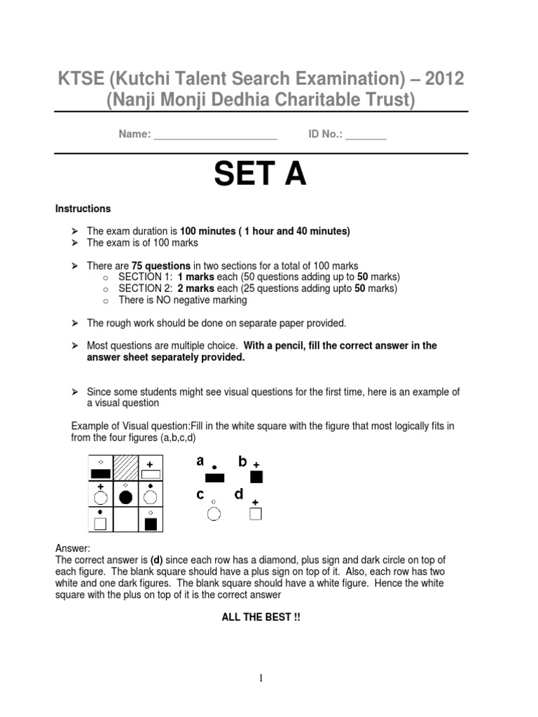 IQ Based MCQs | PDF | Multiple Choice | Test (Assessment)
