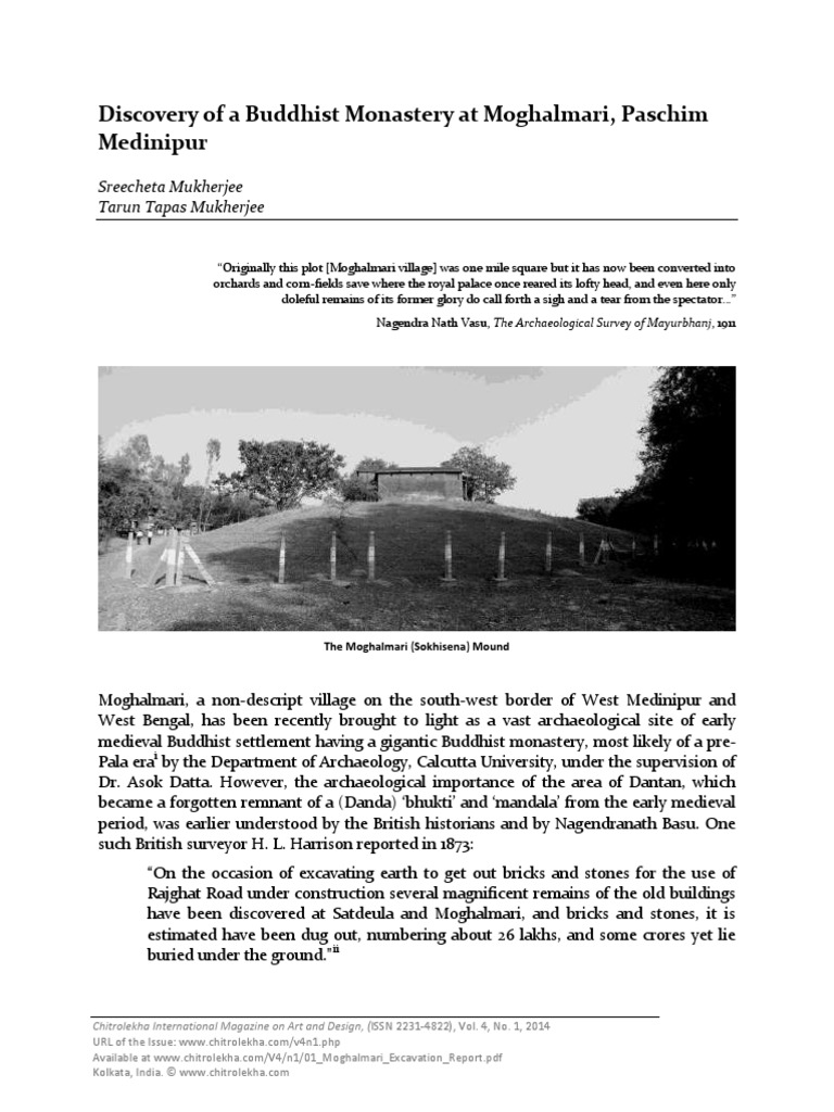 01 Moghalmari Excavation Report | PDF | Archaeology | Religion And Belief