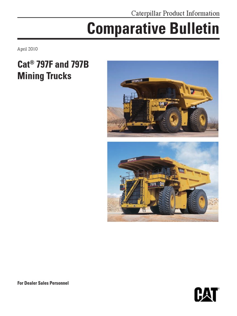 Comparacion 797B 797F | PDF | Transmission (Mechanics) | Engines