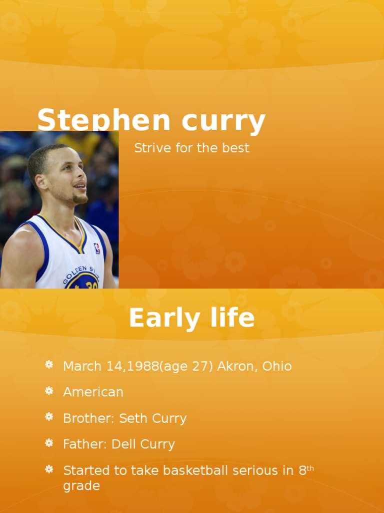 Stephen Curry: Early Life and Achievements | PDF | Religion & Spirituality