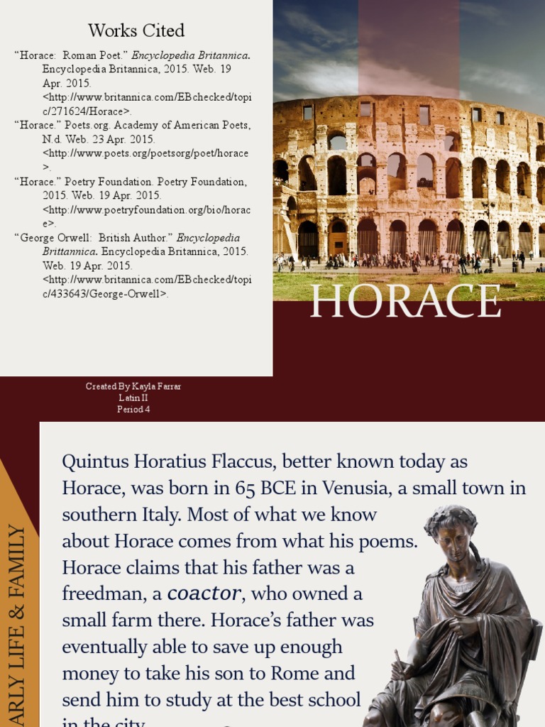 Horace: Life and Poetry Overview | PDF