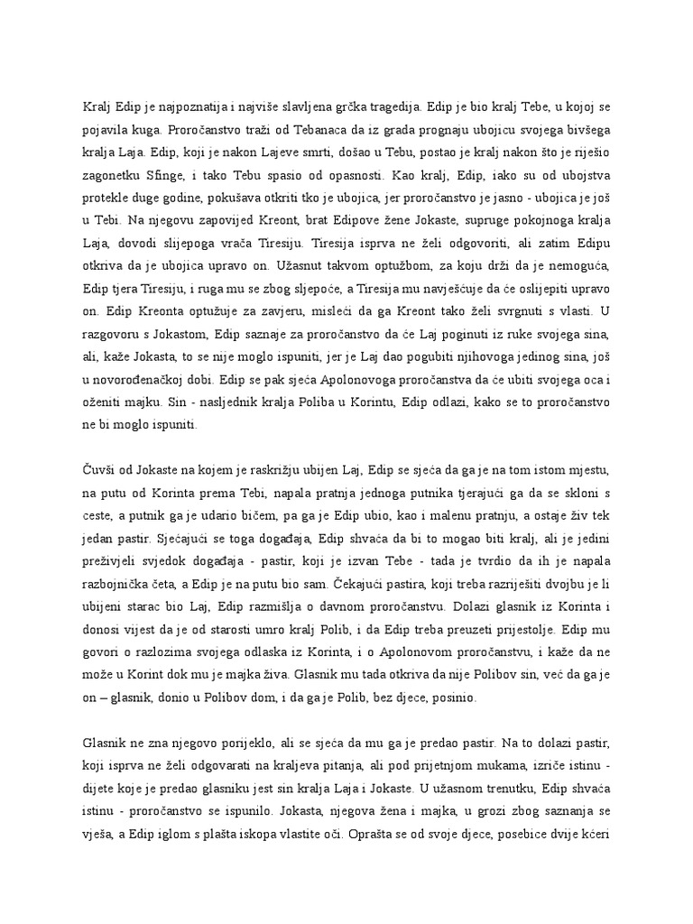 Kralj Edip | PDF