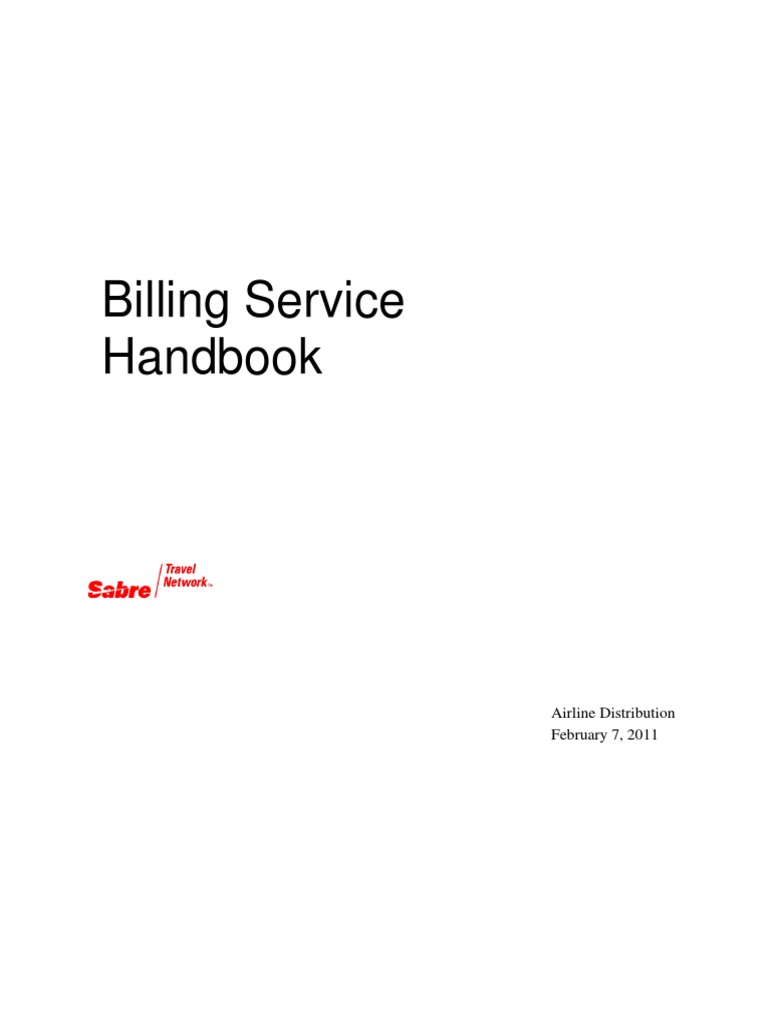 Billing Service Handbook-VBP | PDF | File Format | Invoice