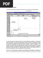 Partes de La Pantalla de Autocad | PDF | Ventana (informática) | Software