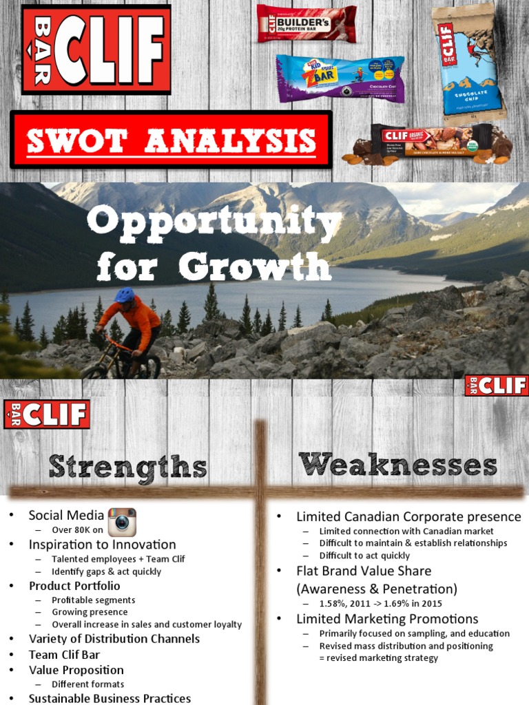 Clif Bar SWOT Analysis Overview | PDF | Career & Growth | Business