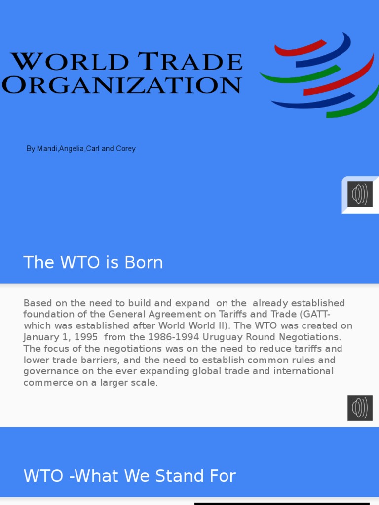 World Trade Organization | Download Free PDF | Doha Development Round ...