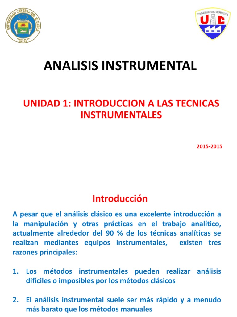 Introduccion A Las Tecnicas Instrumentales | PDF