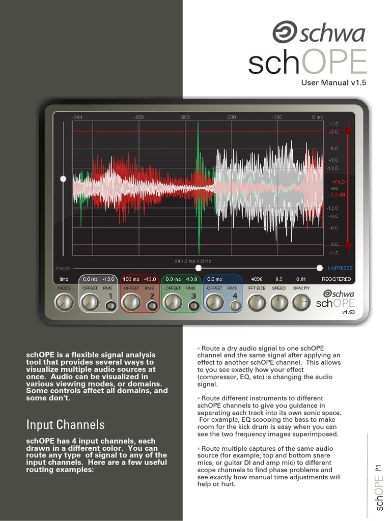 Schope Manual | PDF | Amplitude | Equalization (Audio)