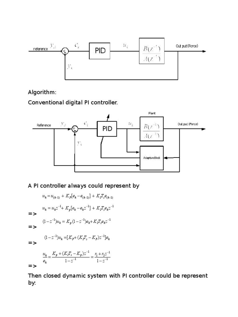 Conventional Digital PI Controller | PDF