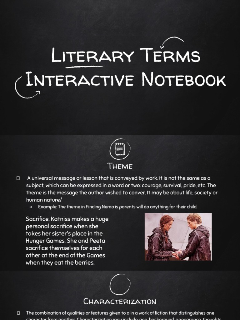 Literary Terms for Interactive Notebooks | PDF | Archetype | Irony