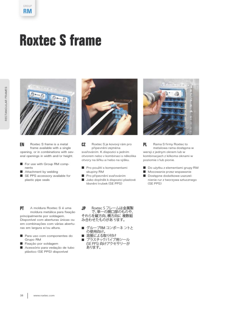 Roxtec S Frame MCT | PDF | Rieles | Materiales