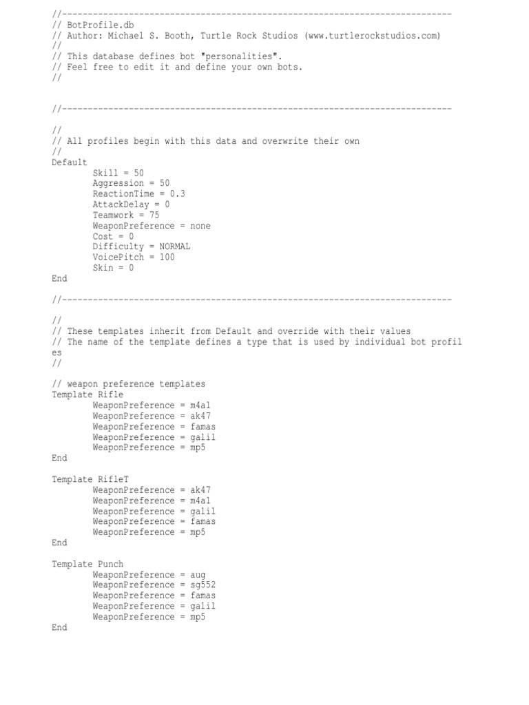 Bot Profile | Securities | Military Technology