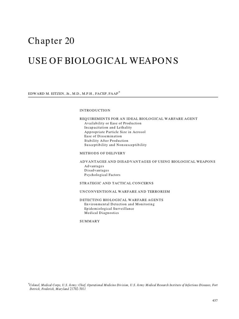 Biological Weapon PDF | PDF | Biological Warfare | Infection