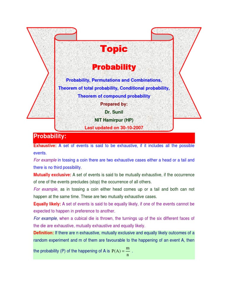 2 Probability | PDF | Probability | Logic