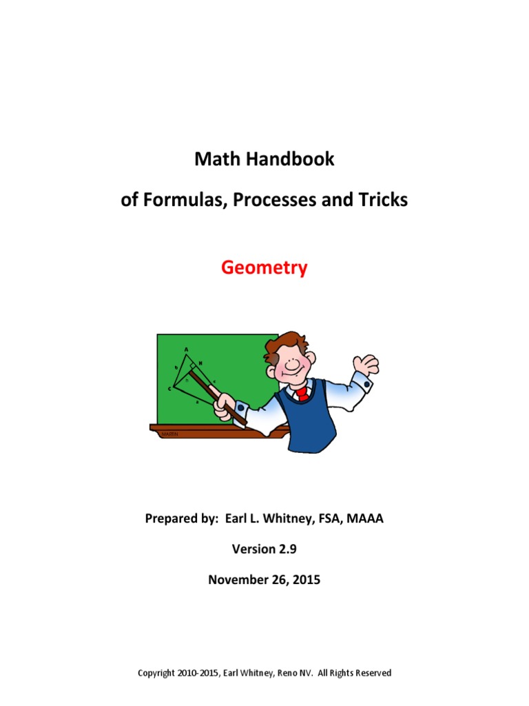 Geometry Handbook | PDF | Triangle | Rectangle