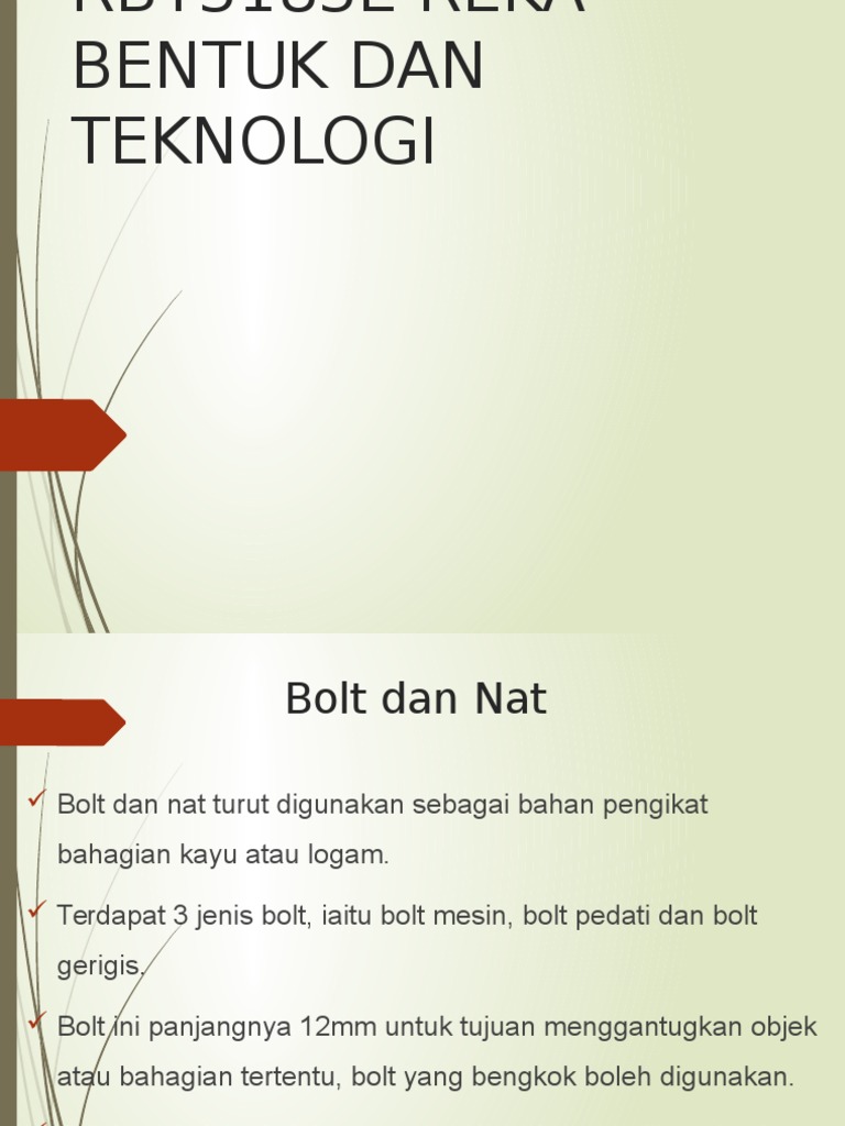 Jenis Bolt Dan Nat | PDF