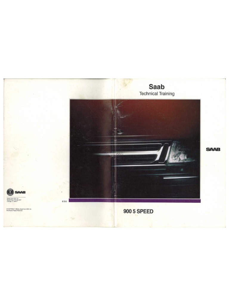 Saab 900 5 Speed | PDF | Manual Transmission | Gear