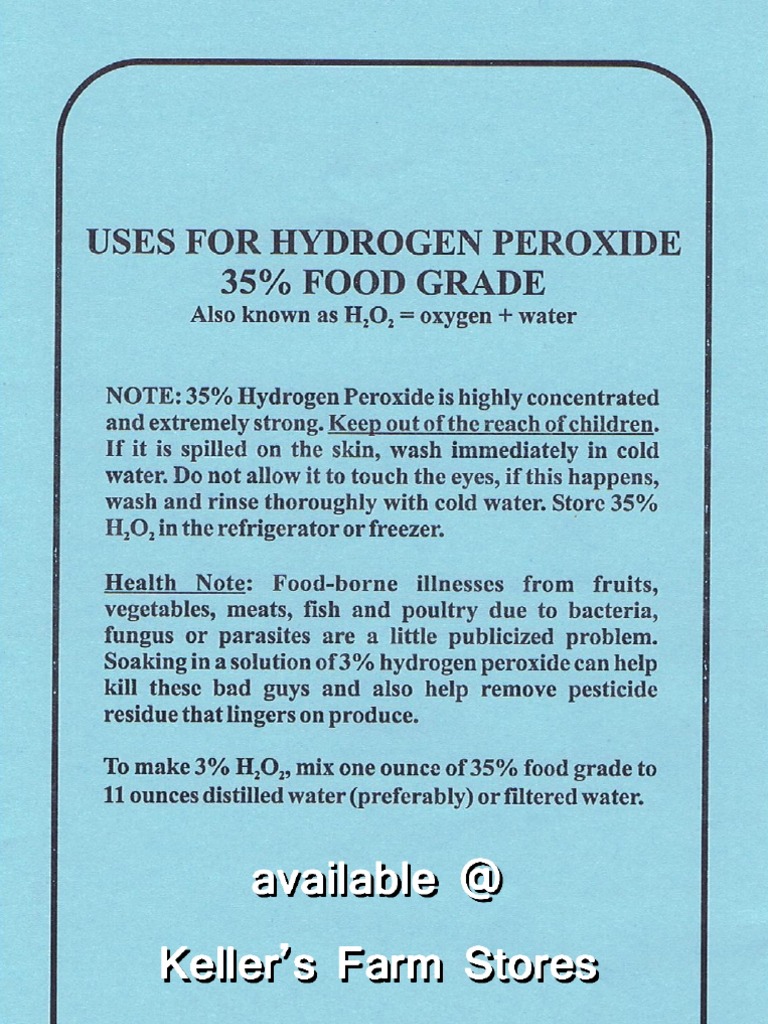Uses of Hydrogen Peroxide | PDF