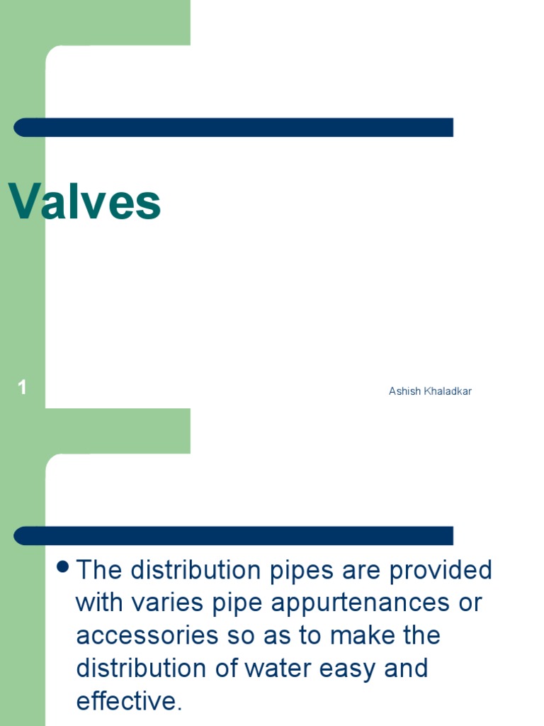Types of Valves | PDF | Tap (Valve) | Valve