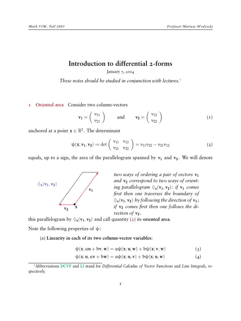 Calculus Document | PDF | Differential Form | Integral
