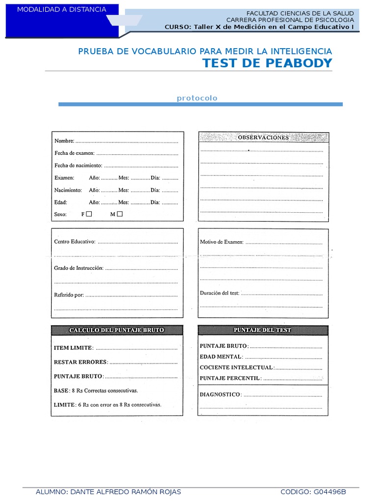 Test de Peabody