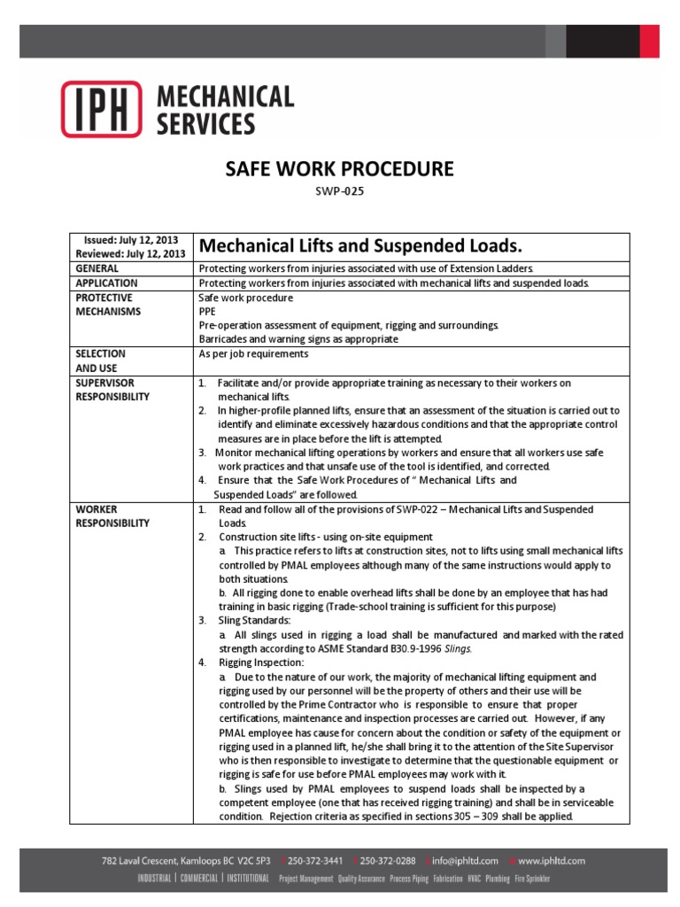 Mechanical Lifts Safety Guide | PDF | Elevator | Personal Protective ...