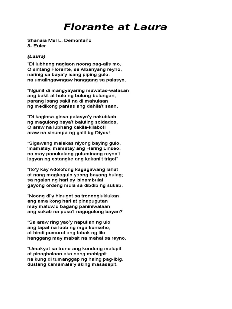 Florante at Laura | PDF