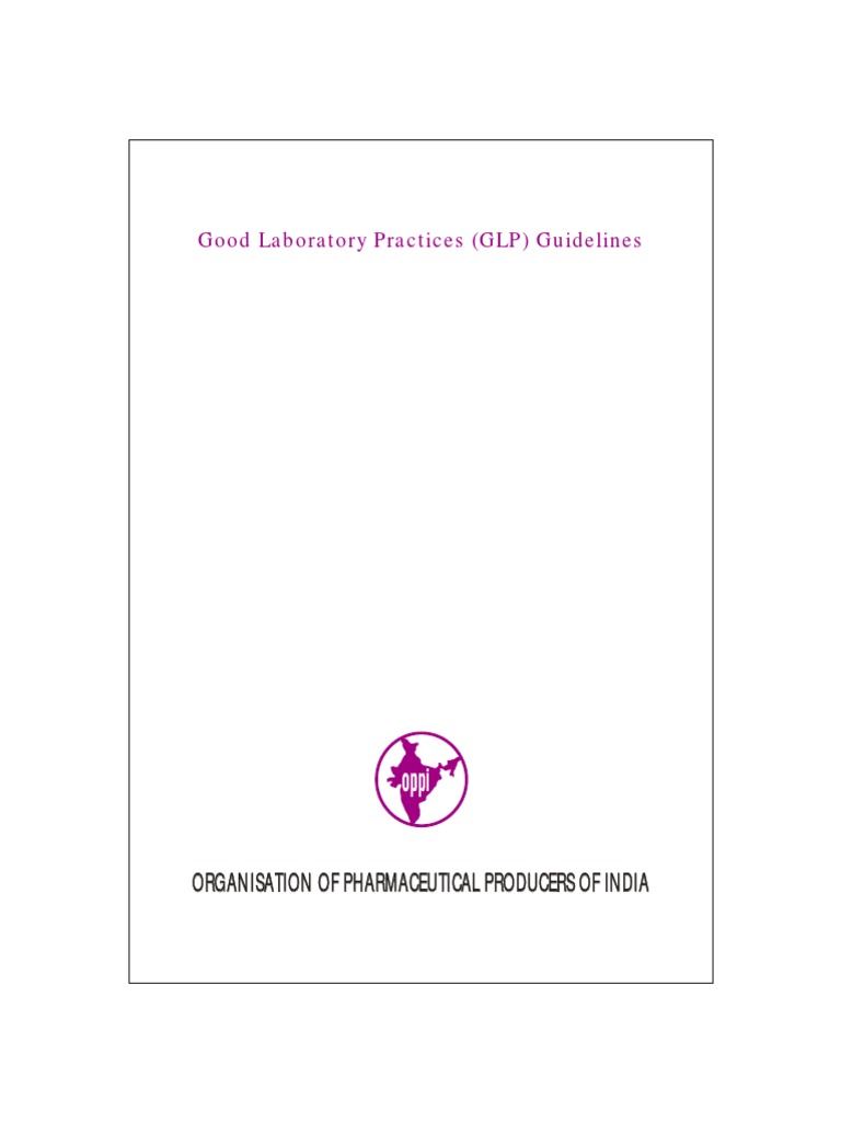 OPPI Guidelines On Good Laboratory Practices (GLP) | PDF | Calibration ...