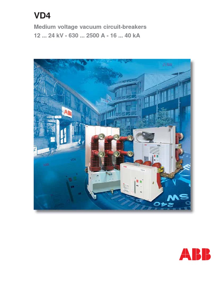 CA Vd4 40ka (En) M 1vcp000001 Catalog | PDF | Electric Arc | Electrical ...