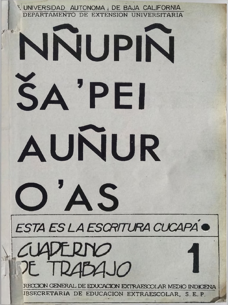 Esta Es La Escritura Cucapá | PDF | Escritura | Ciencia cognitiva