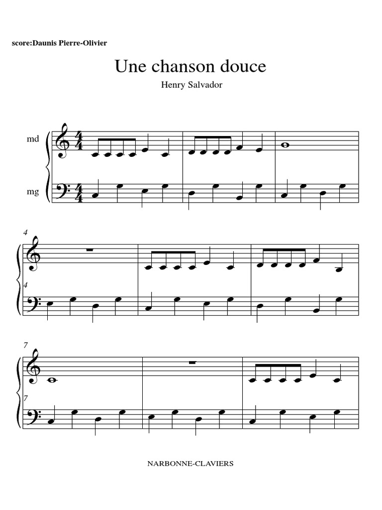 Une Chanson Douce | PDF