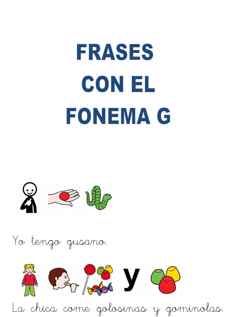 Frases Con El Fonema g | Bebidas