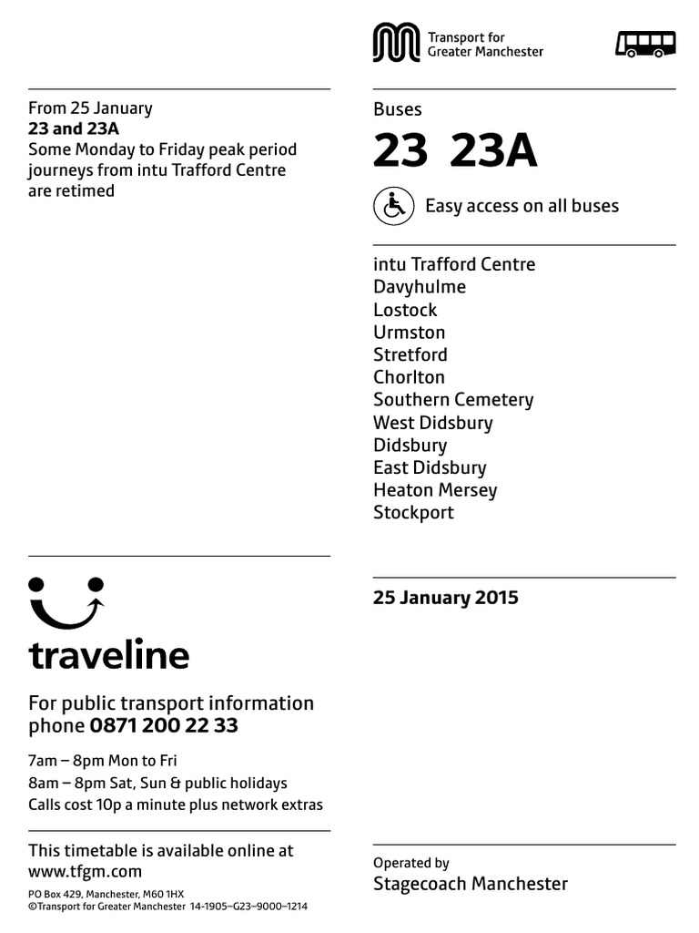 Buses: 23 and 23A | PDF | Bus | Road Transport