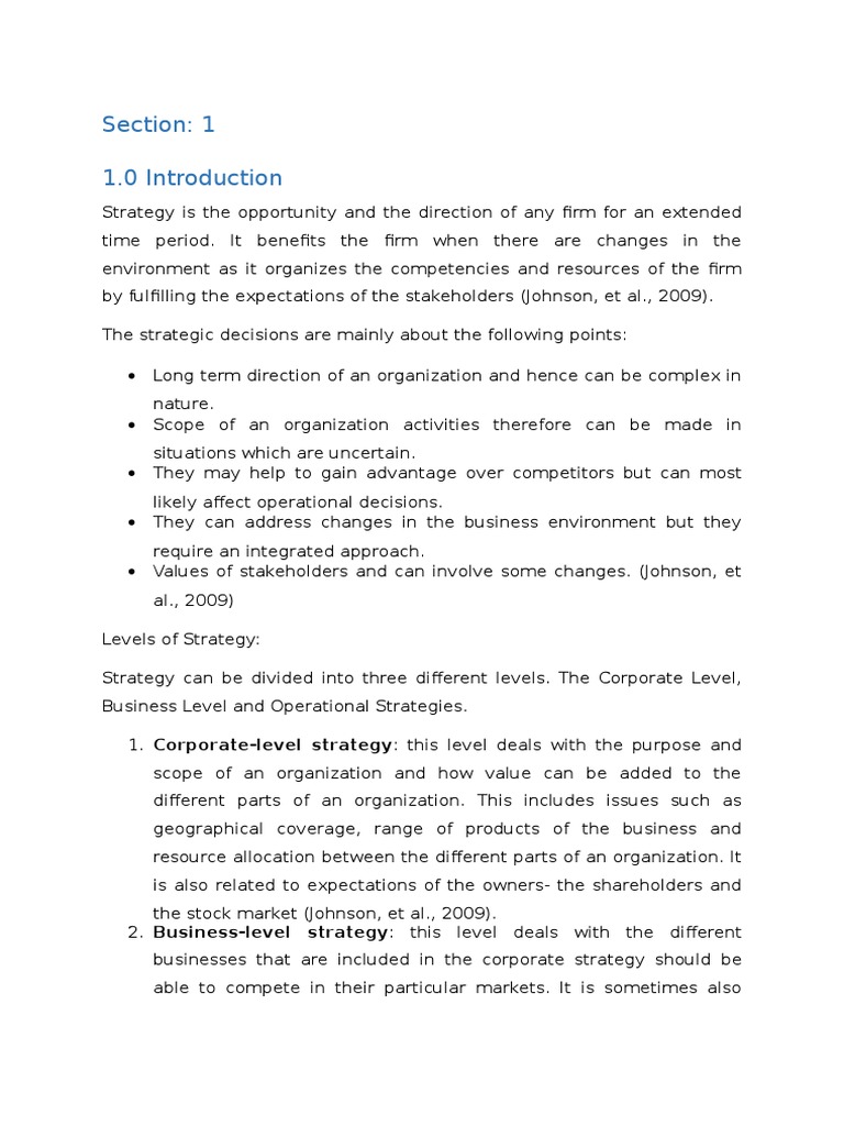 Strategic Management Assignment Leeds Beckett University | Download ...