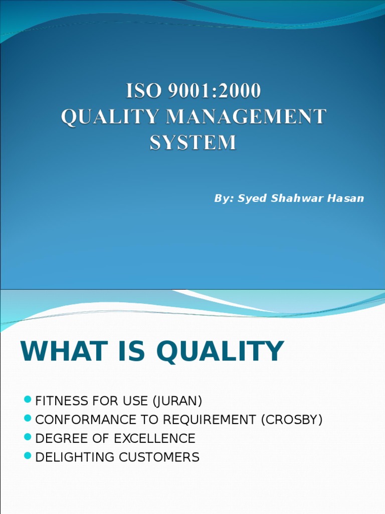 Iso 9000 (QMS) | PDF | Iso 9000 | Science
