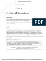 Intrastat Declaration Guide for Belgium | PDF | Economies | Business