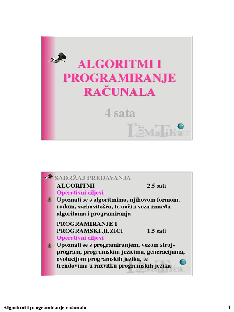 Algoritmi I Programiranje | PDF