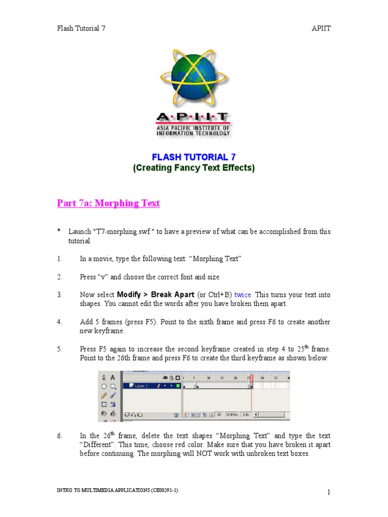 MMT Tutorial 7 | PDF | Adobe Flash | Media Technology
