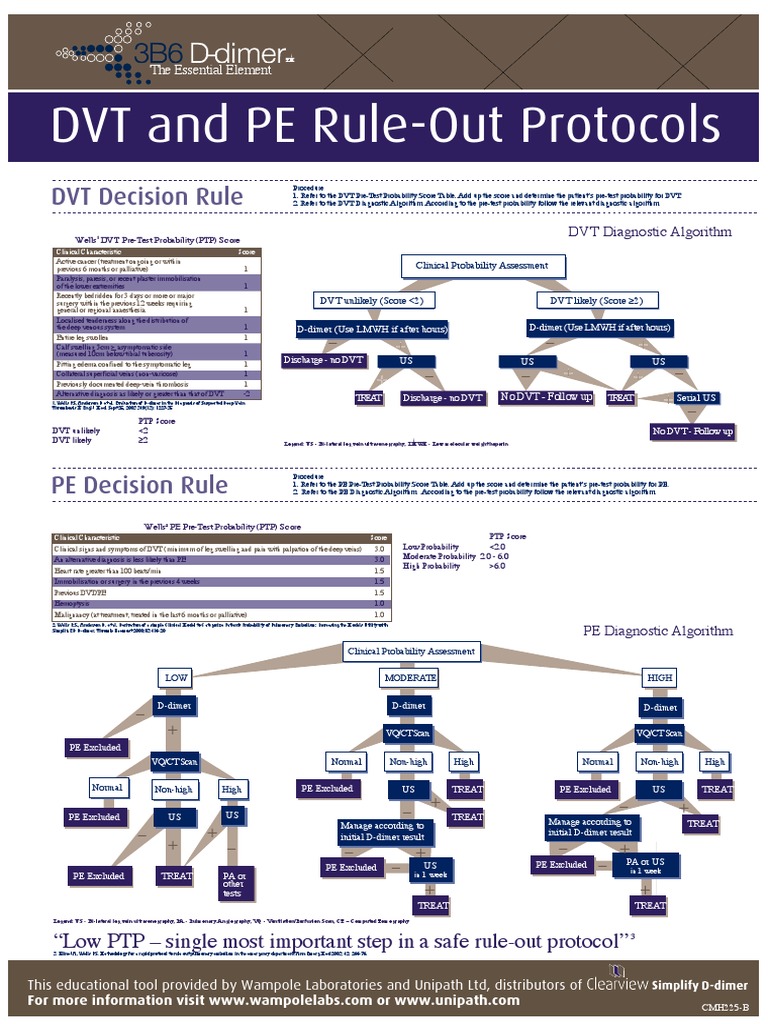 DVT PE Wallchart A2 1 | PDF | Medicine | Clinical Medicine