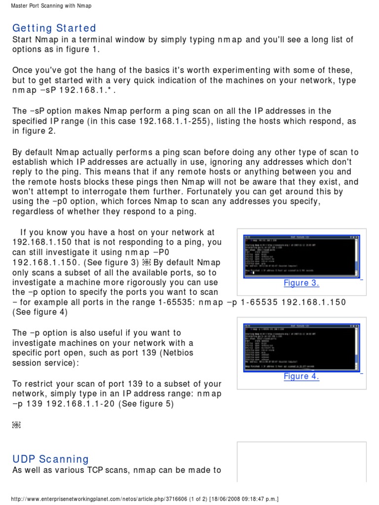 Master Port Scanning With Nmap Pdf Transmission Control Protocol Port Computer Networking