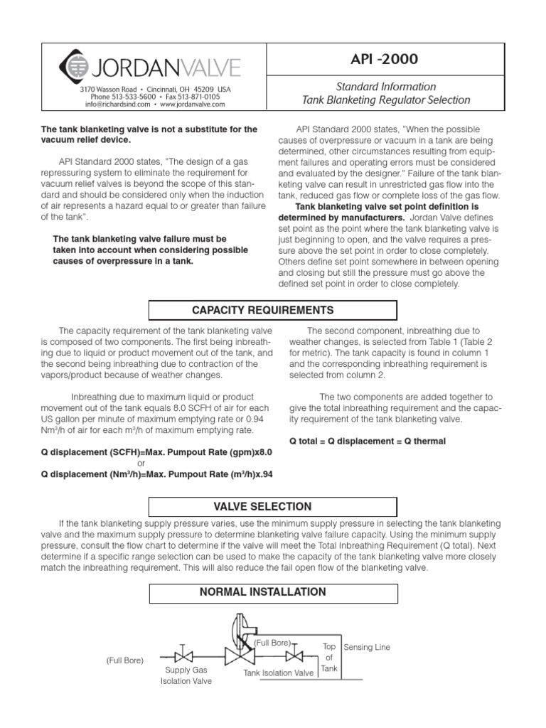 Paper API 2000 | Download Free PDF | Valve | Tanks Paper API 2000 | Download Free PDF | Valve | Tanks