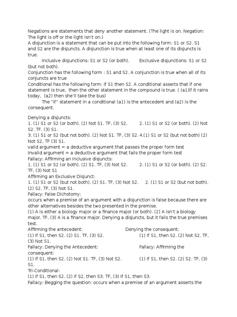 Phil 1010 Final Study Guide | PDF | Argument | Causality